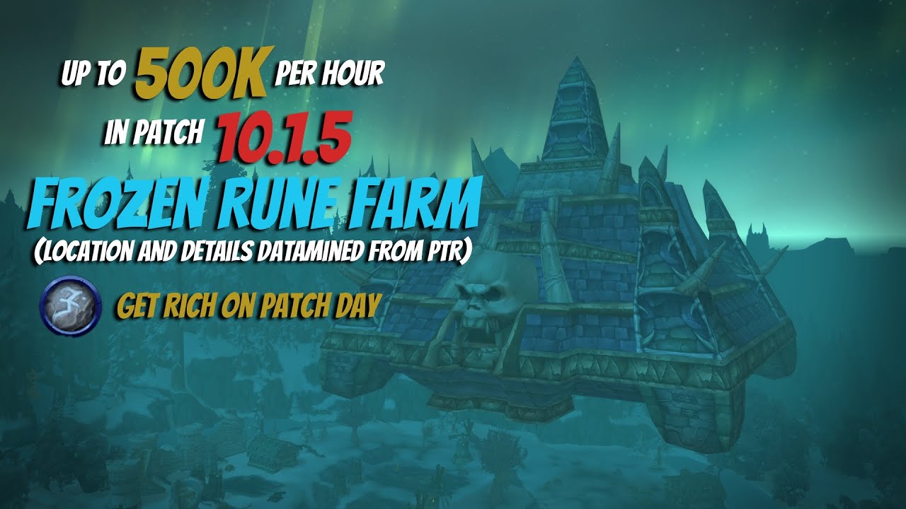 WoW Dragonflight | Frozen Rune Gold Farm (up to 500K Per Hour) - YouTube