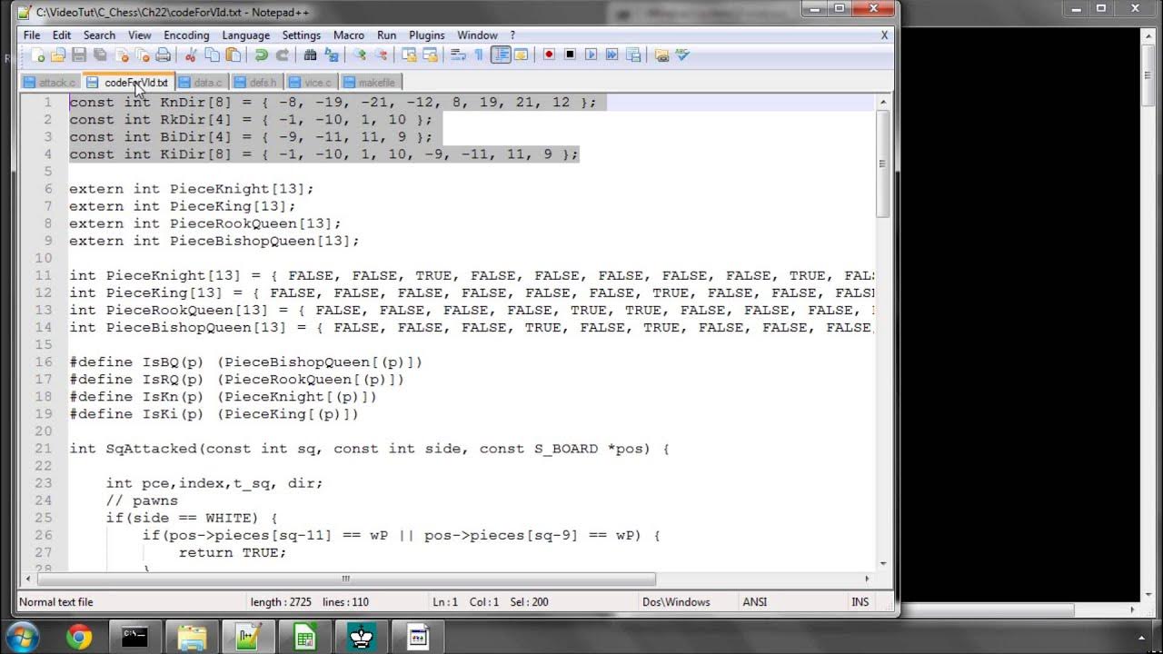 Programming A Chess Engine in C Part 22 - Square Attacked (1) - YouTube