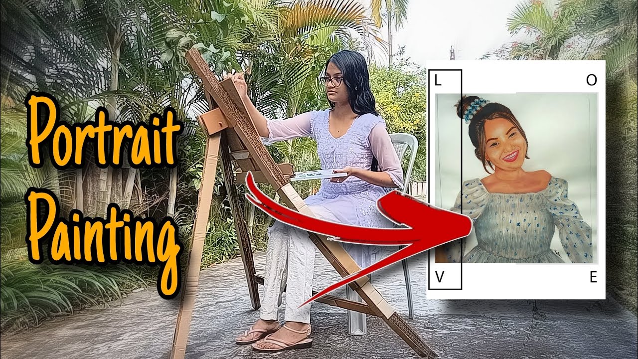 Portrait | Watercolor | Crafter Aditi | Must watch. - YouTube
