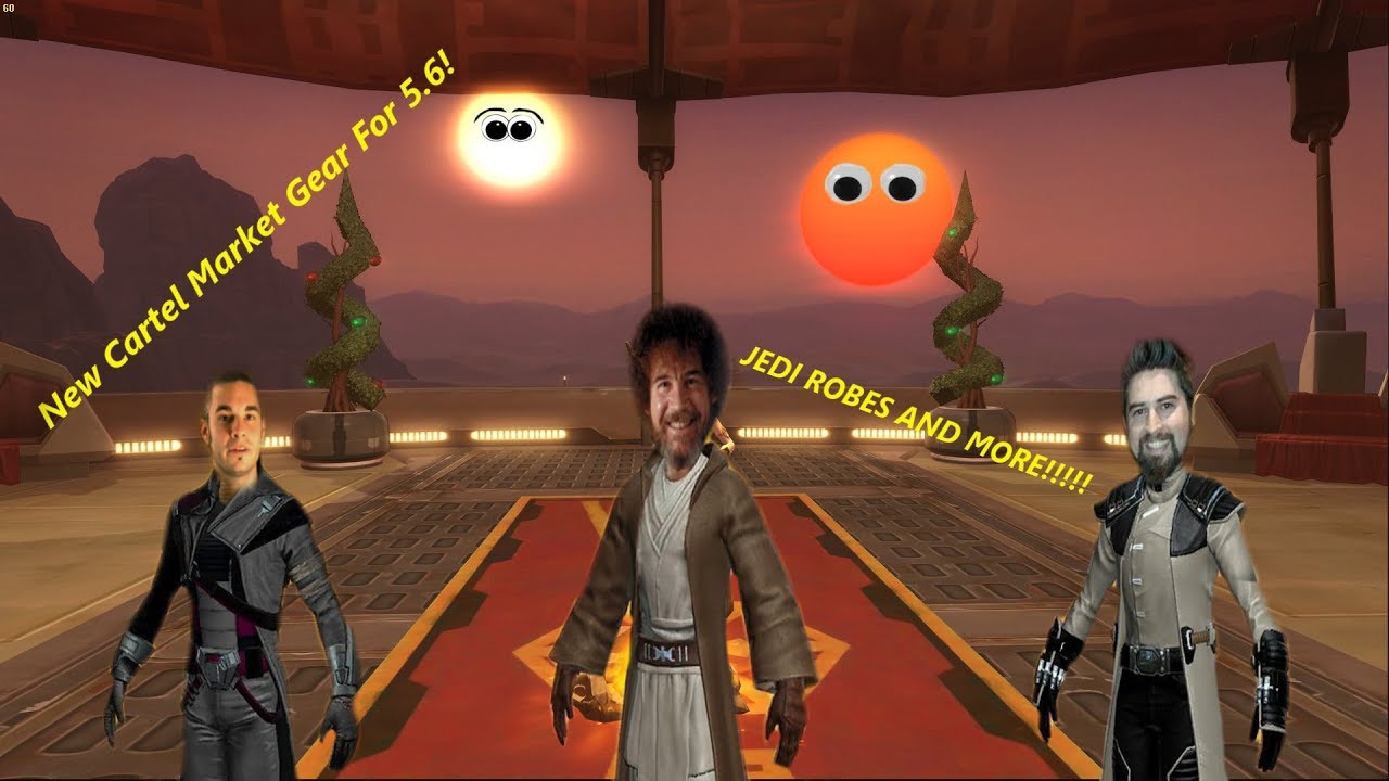 SWTOR: Cartel Market Items in 5.6! Hood-less Jedi Robes!!! - YouTube