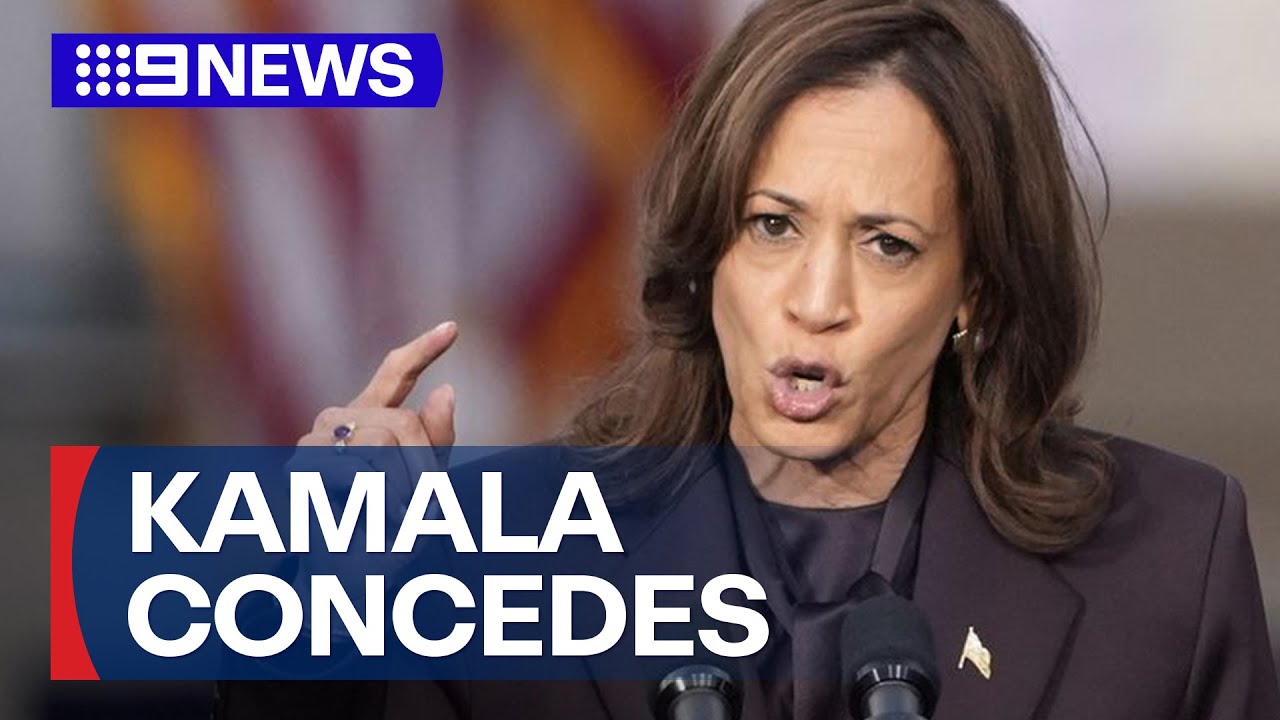 Kamala Harris concession speech in full | 9 News Australia - YouTube