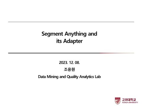 Segment Anything and its Adapter - YouTube