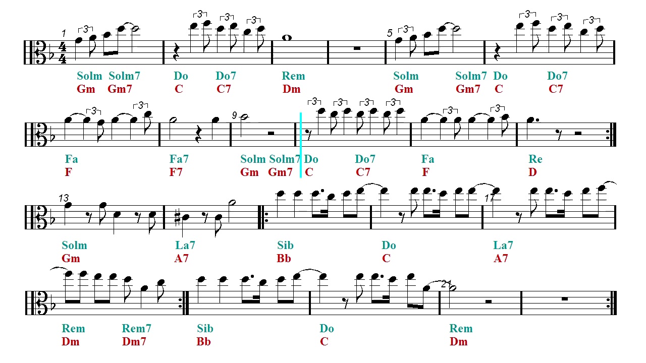 Viola - City of Stars - La La Land (Sheet music - Guitar chords) - YouTube