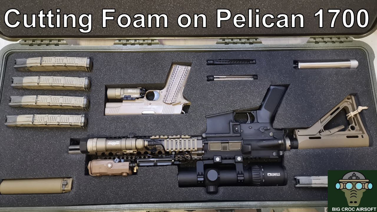 Foam cutting on Pelican 1700 - YouTube