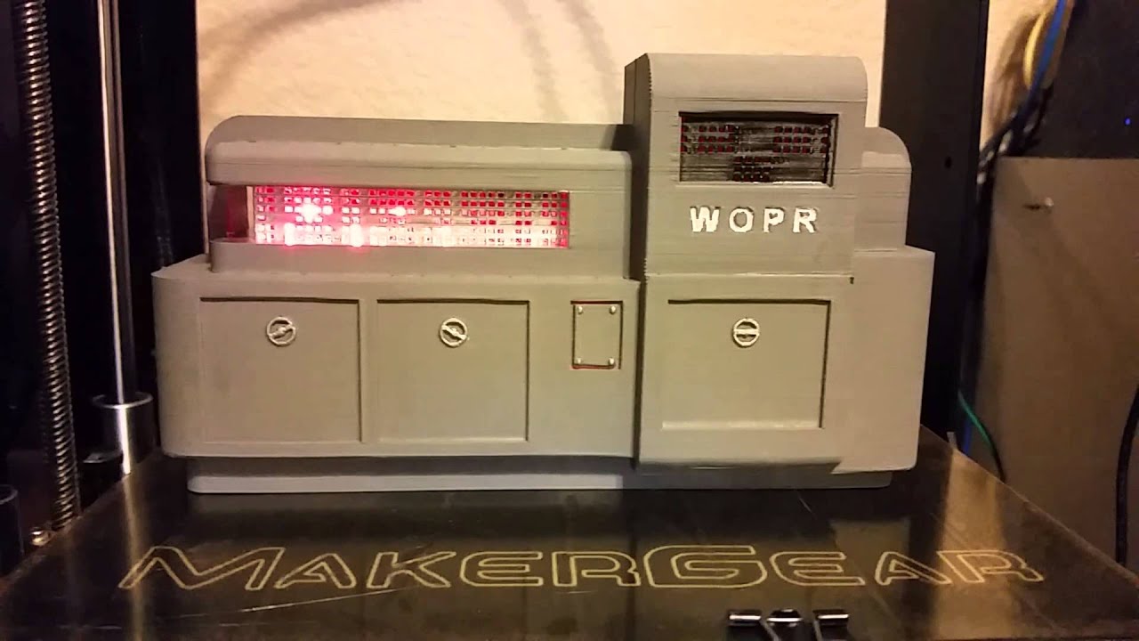 3D Printed WOPR from WarGames - YouTube