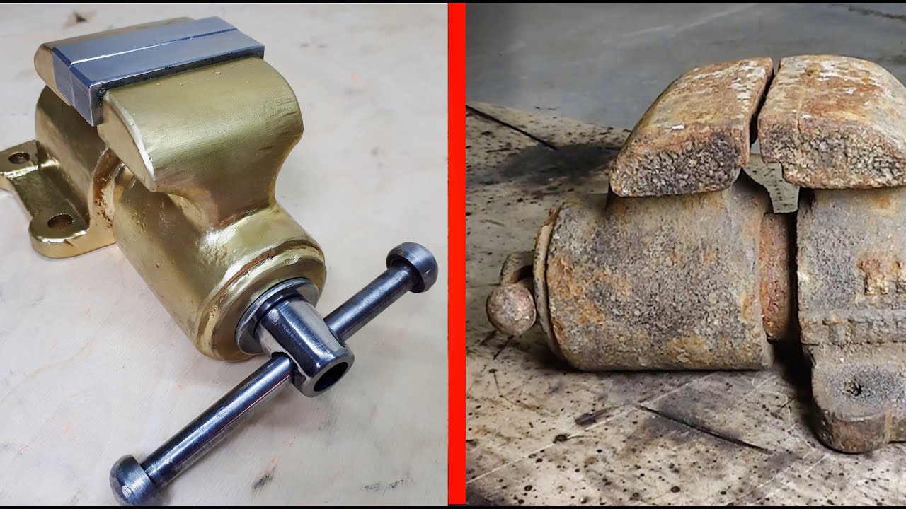How To Make Rusty Vice - Perfect Restoration Vise - YouTube