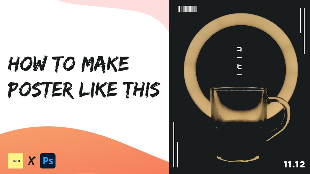 POSTER SIMPLE DI PHOTOSHOP | PHOTOSHOP TUTORIAL #1 - YouTube