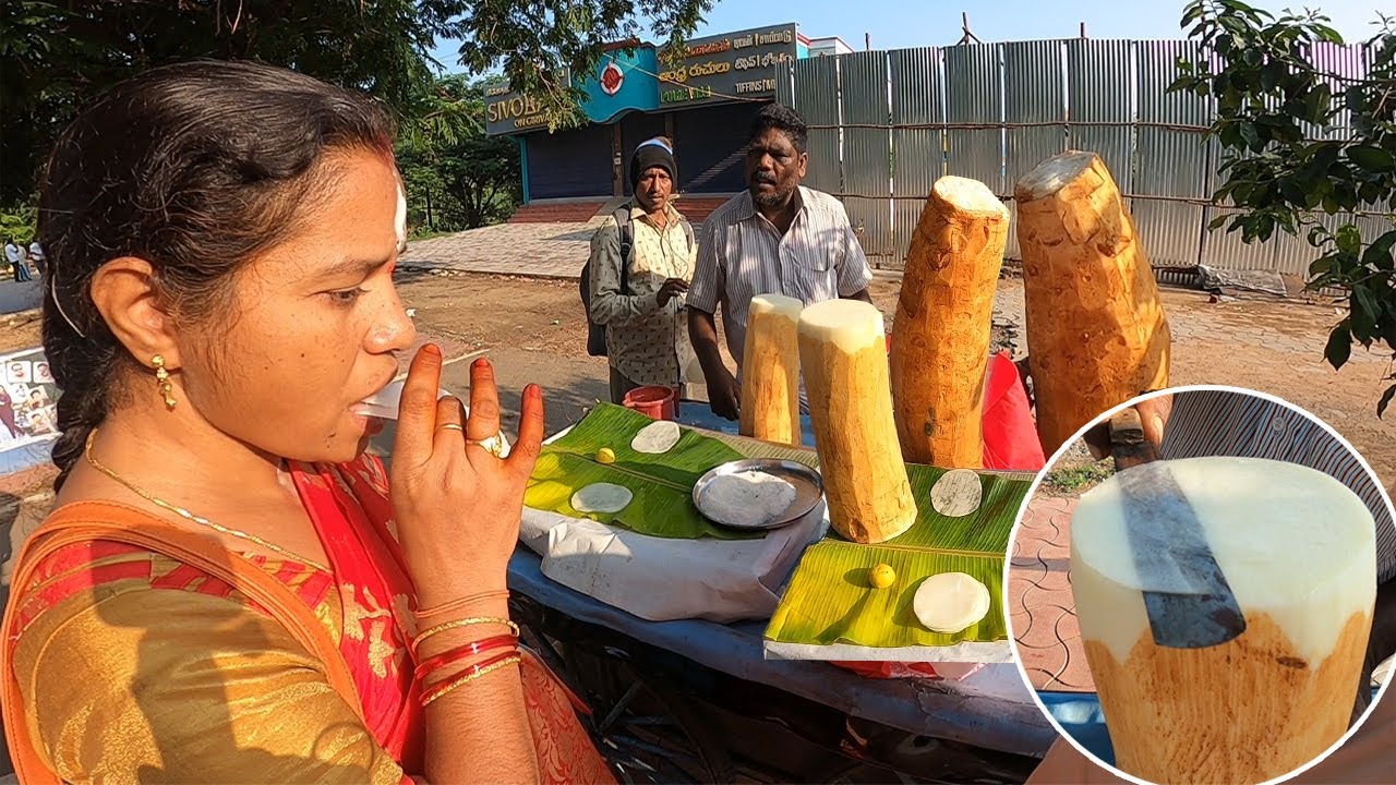 Tamil Man Selling Healthy and Rare Bhoochakra Gadda Root, భూచక్రగడ్డ ...