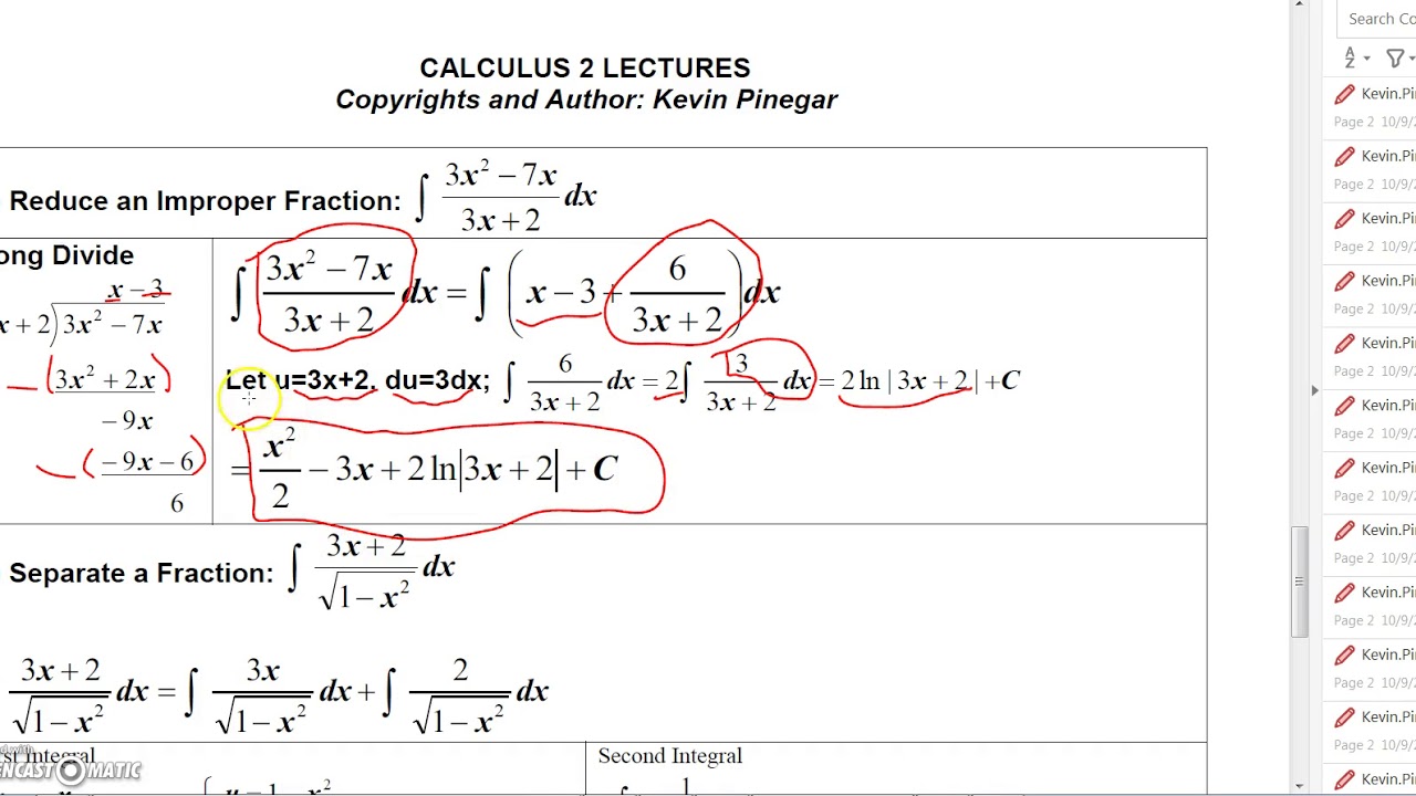 7 1B Cal2 Basic Integration Part 2 of 2 - YouTube