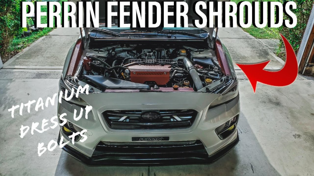 Engine Bay OverHaul *TITANIUM BOLTS and FENDER SHROUDS* Stage 3 Subaru ...