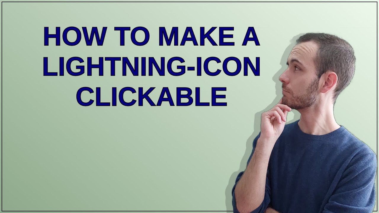 Salesforce: How to make a Lightning-Icon clickable - YouTube