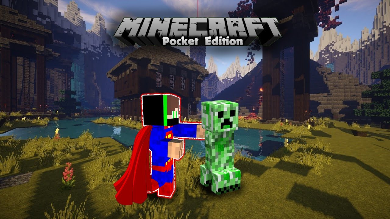 Minecraft but I am Superman|| Playing Superman mod in minecraft pe 1.19 ...