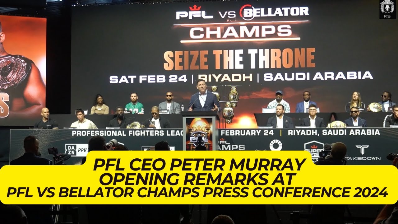 PFL CEO Peter Murray Opening Remarks at PFL vs Bellator Press ...