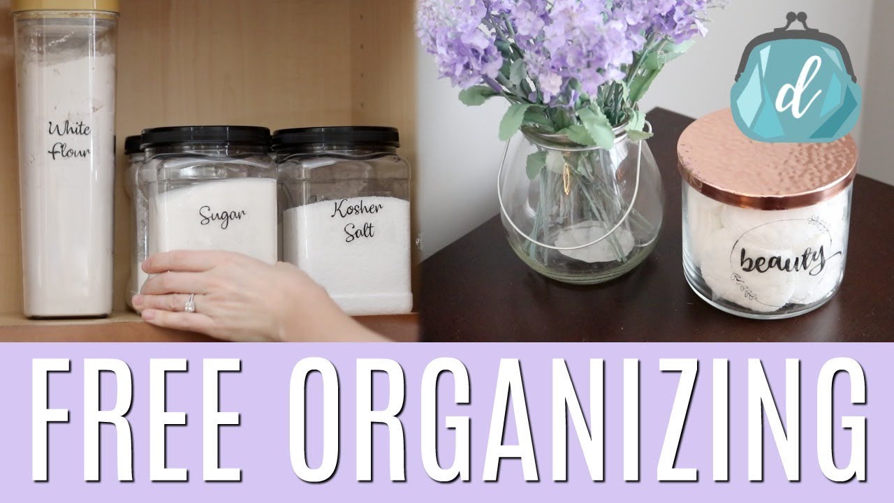 FREE Smudge-Proof Labels + Organizing Containers (awesome hack!) - YouTube