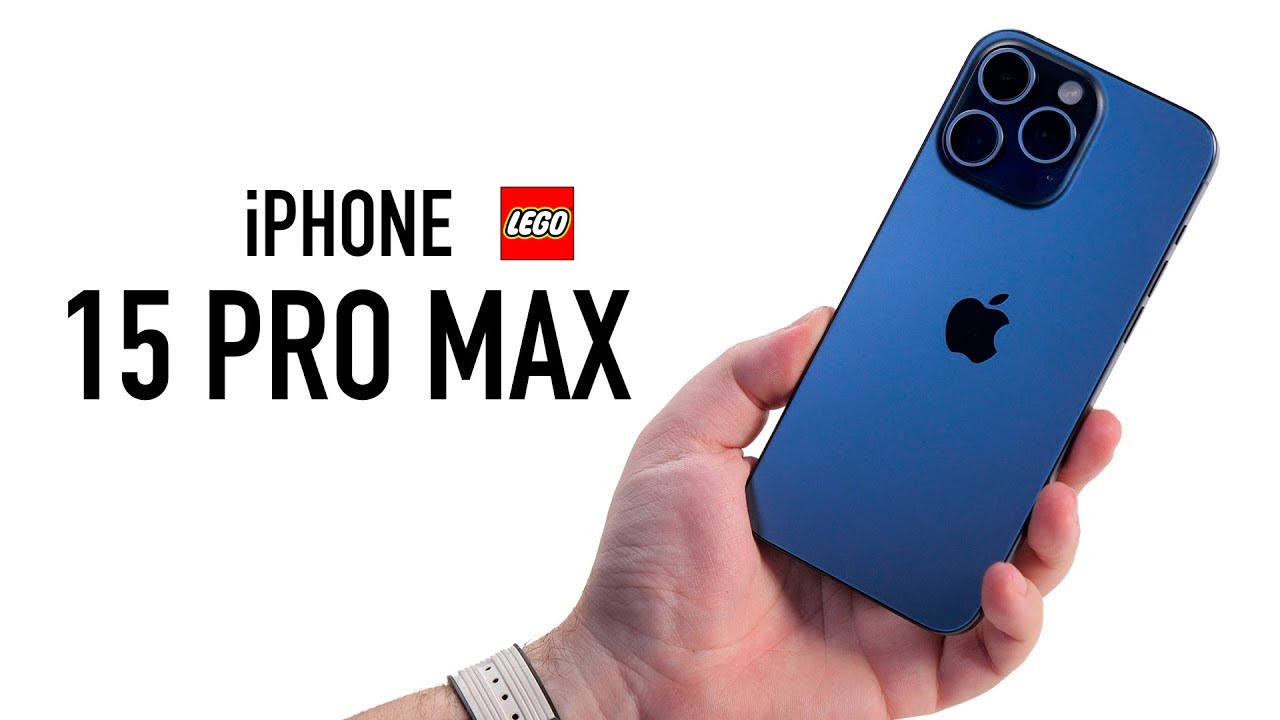 Unpacking LEGO iPhone 15 Pro Max Blue Titanium - YouTube