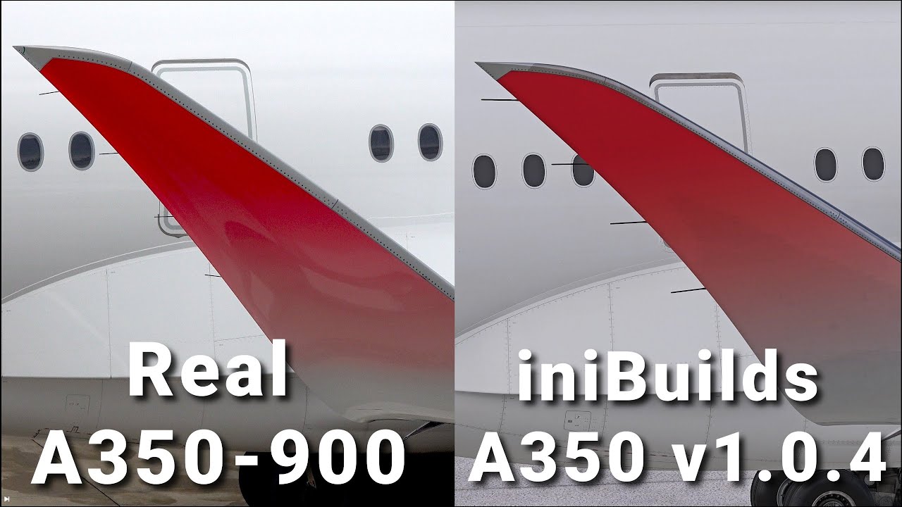 iniBuilds A350 v1.0.4 vs Real Airbus A350 | JAL A350-900 | MSFS 2020 ...
