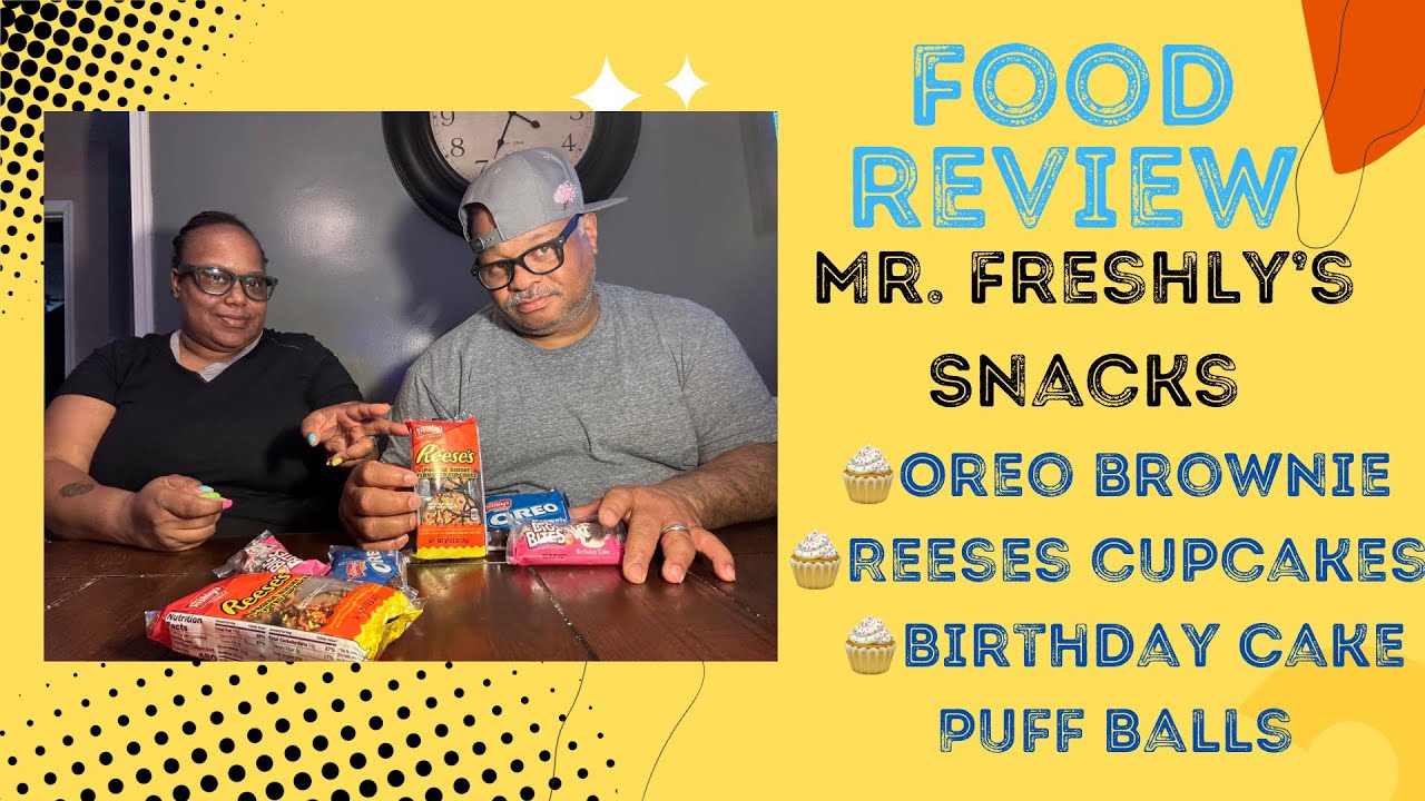 Mr.Freshly Snacks:Oreo brownie, Reese cupcakes & Puff ball - YouTube