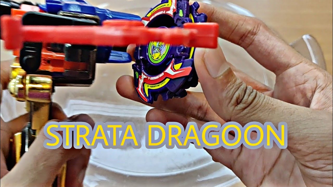 Beyblade Strata dragoon G Unboxing and Test spin - YouTube