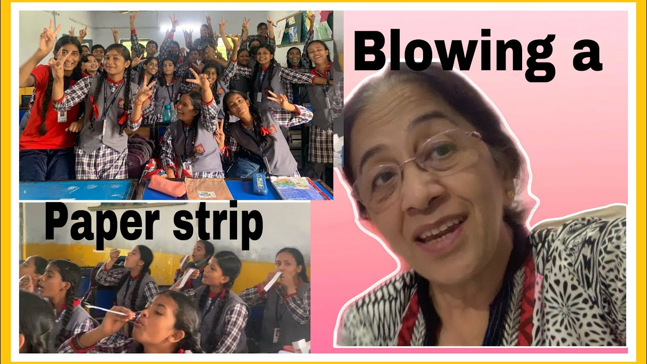Blowing over the paper strip #science #learningbydoing #experiment # ...