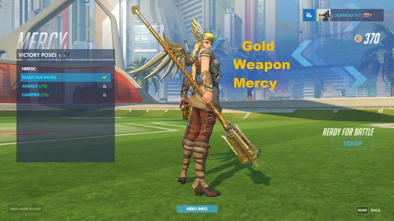 Overwatch-Playing with Mercy's gold weapons--Sapphire RX480 8g - YouTube