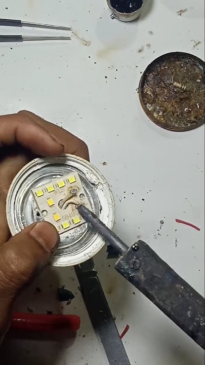 how to repair led bulb || how to fix led bulb blinking problem - YouTube