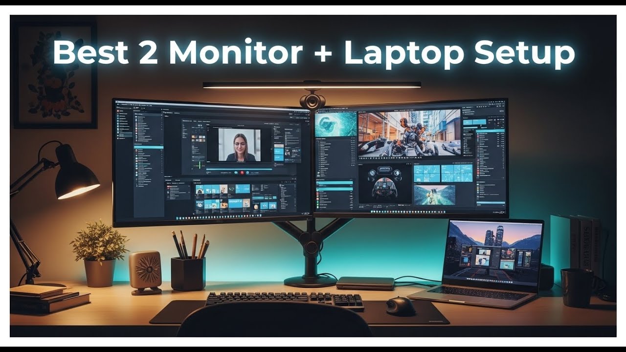 TOP 5 Best 2 Monitor and Laptop Setup 2025 | 2 Monitor & Laptop Setup ...