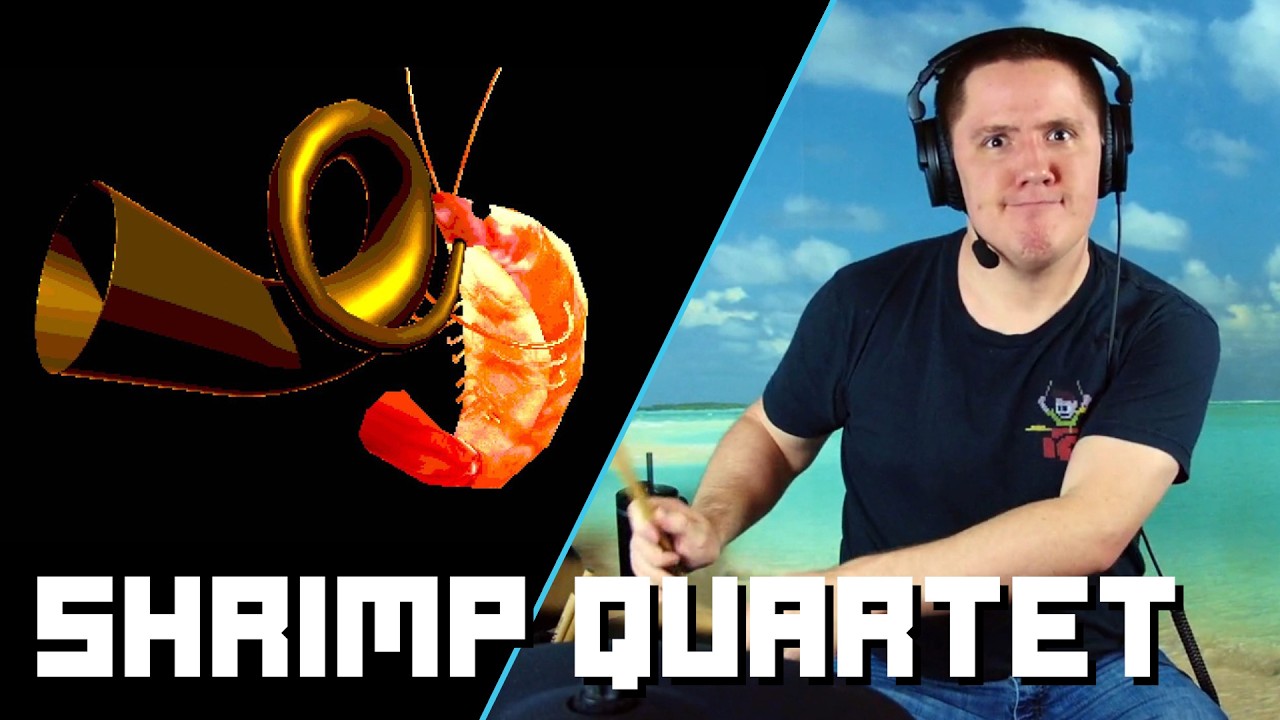 Shrimp Quartet On Drums! - YouTube