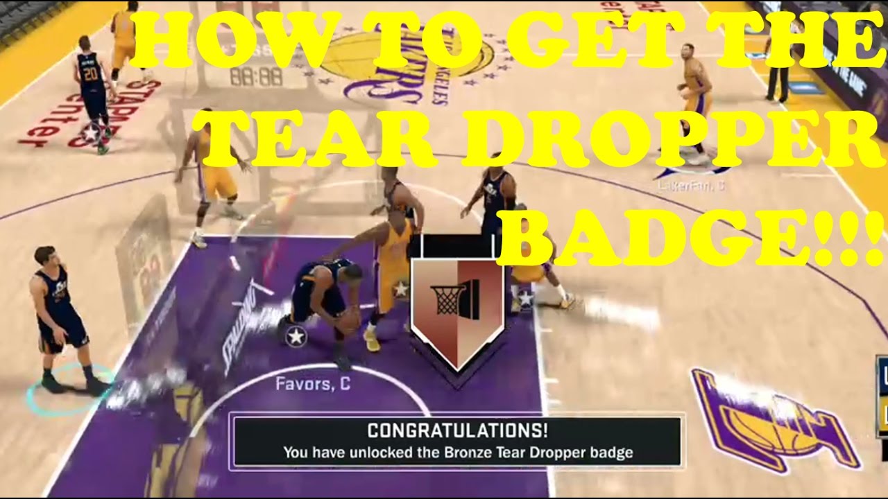 HOW TO GET TEAR DROPPER QUICK IN NBA2K17! (BADGE TUTORIAL VIDEO) - YouTube