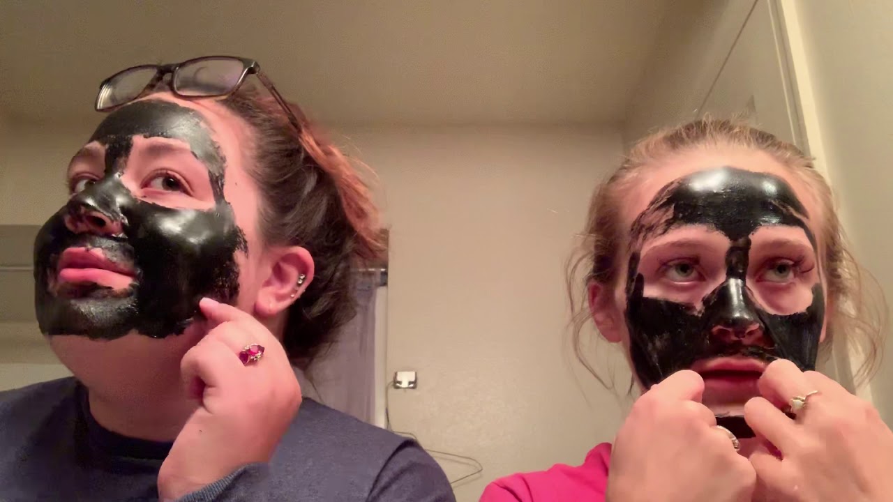 Trying a new face mask with andrea - YouTube
