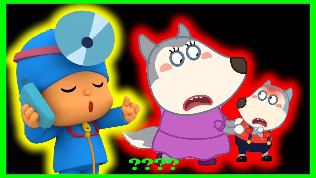 Pocoyo & Sick Wolfoo "We Should Call The Doctor!" Sound Variations in ...