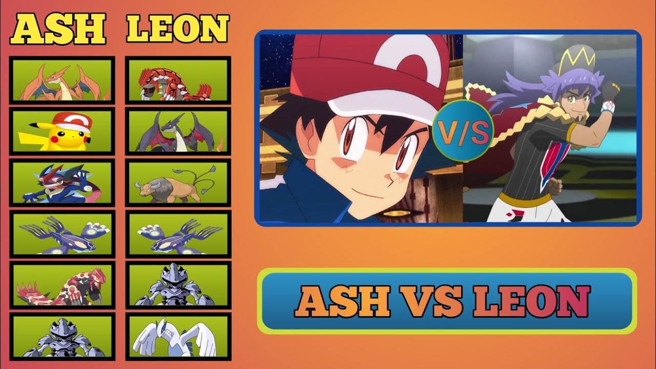 ASH VS LEON FULL BATTLE IN MONSTER HONOR FIGHT - YouTube