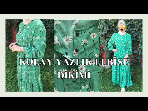 KOLAY YAZLIK ELBİSE DİKİMİ | KAT KAT ELBİSE