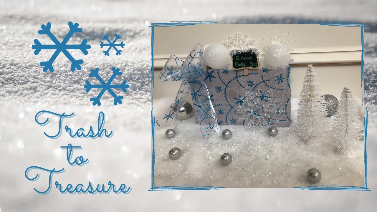 Useful DIY Dec 2021 | Winter Decorations 2021 | Snow Box DIY | Easy ...