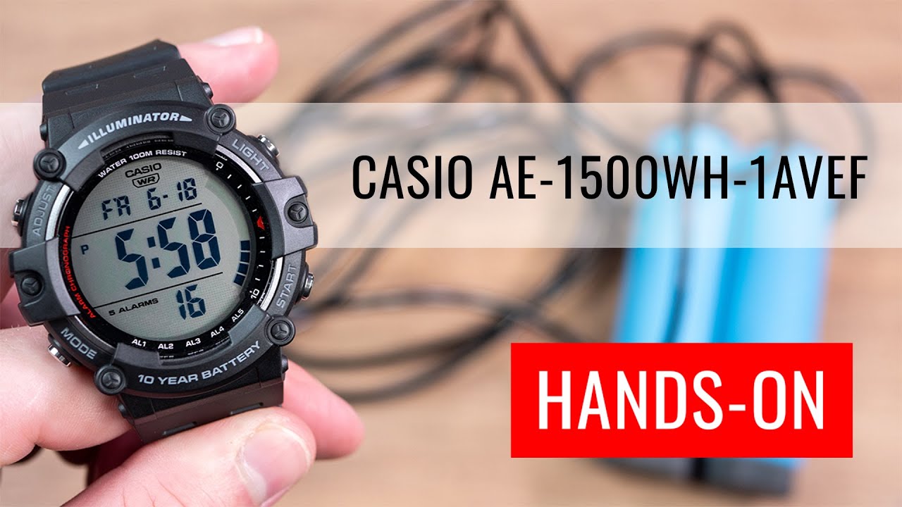 HANDS-ON: Casio Collection Youth AE-1500WH-1AVEF - YouTube