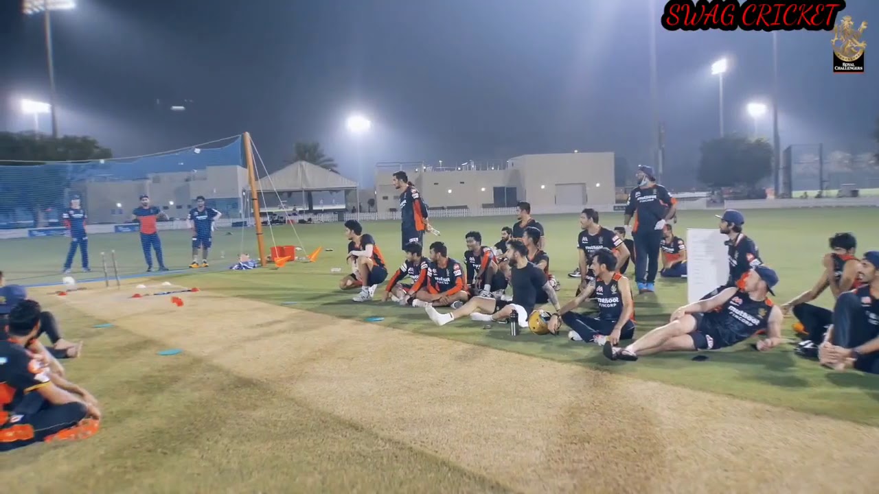 Rcb practice and fun video ll rcb bowlers and rcb team cheer up and ...