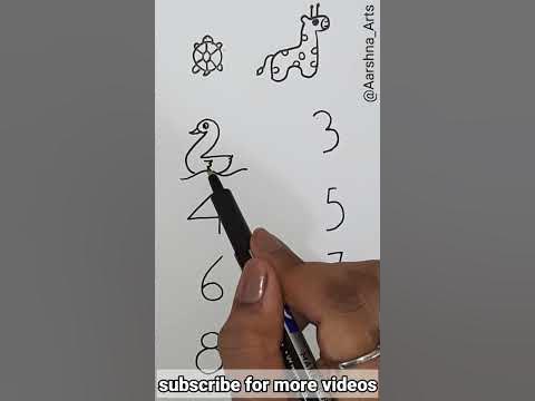 How to Draw Anything from Numbers | Easy 9 Drawing from Numbers for ...