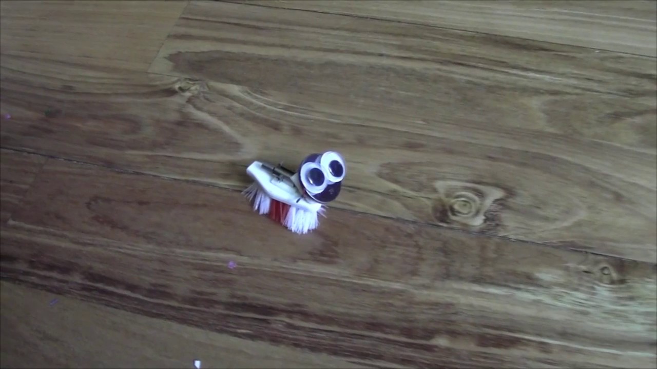 Homemade Spinning Brushbot - YouTube