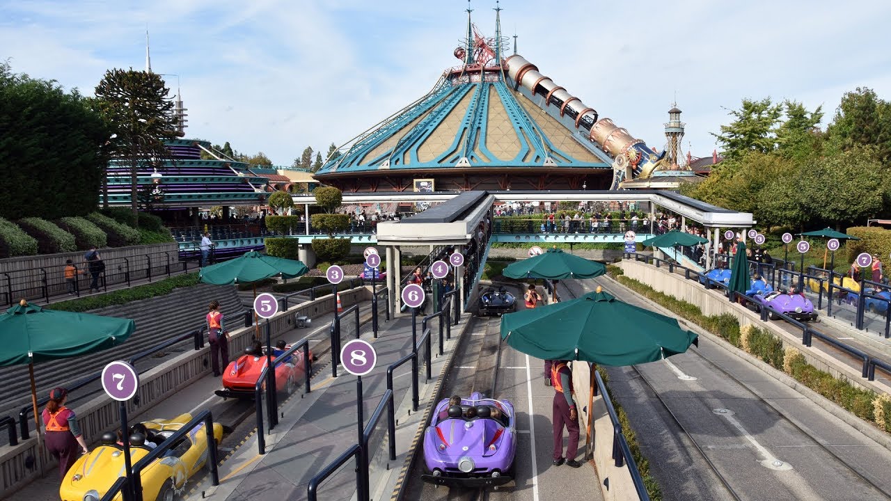 Autopia Full POV Ride Through at Disneyland Paris, Discoveryland 2018 ...