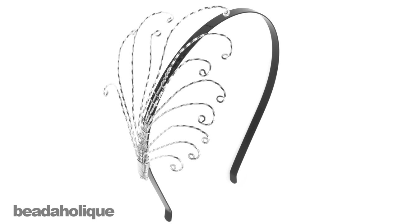 How to Make a Wire Wrapped Feather Headband - YouTube
