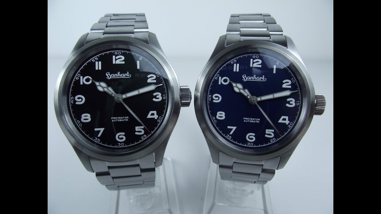 Hanhart Pioneer Preventor HD12 Black And Blue 4K Watch Review - YouTube