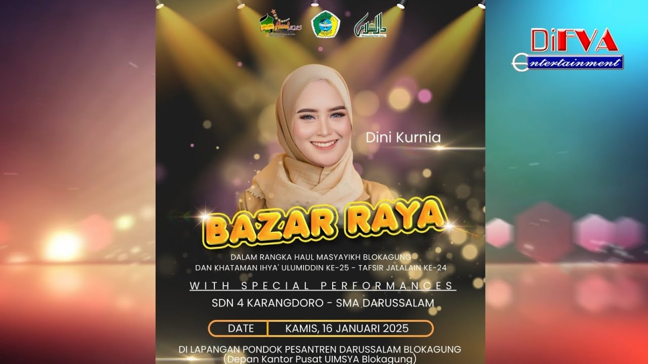 LIVE BAZAR RAYA PP DARUSSALAM BLOKAGUNG BERSAMA DINI KURNIA - YouTube