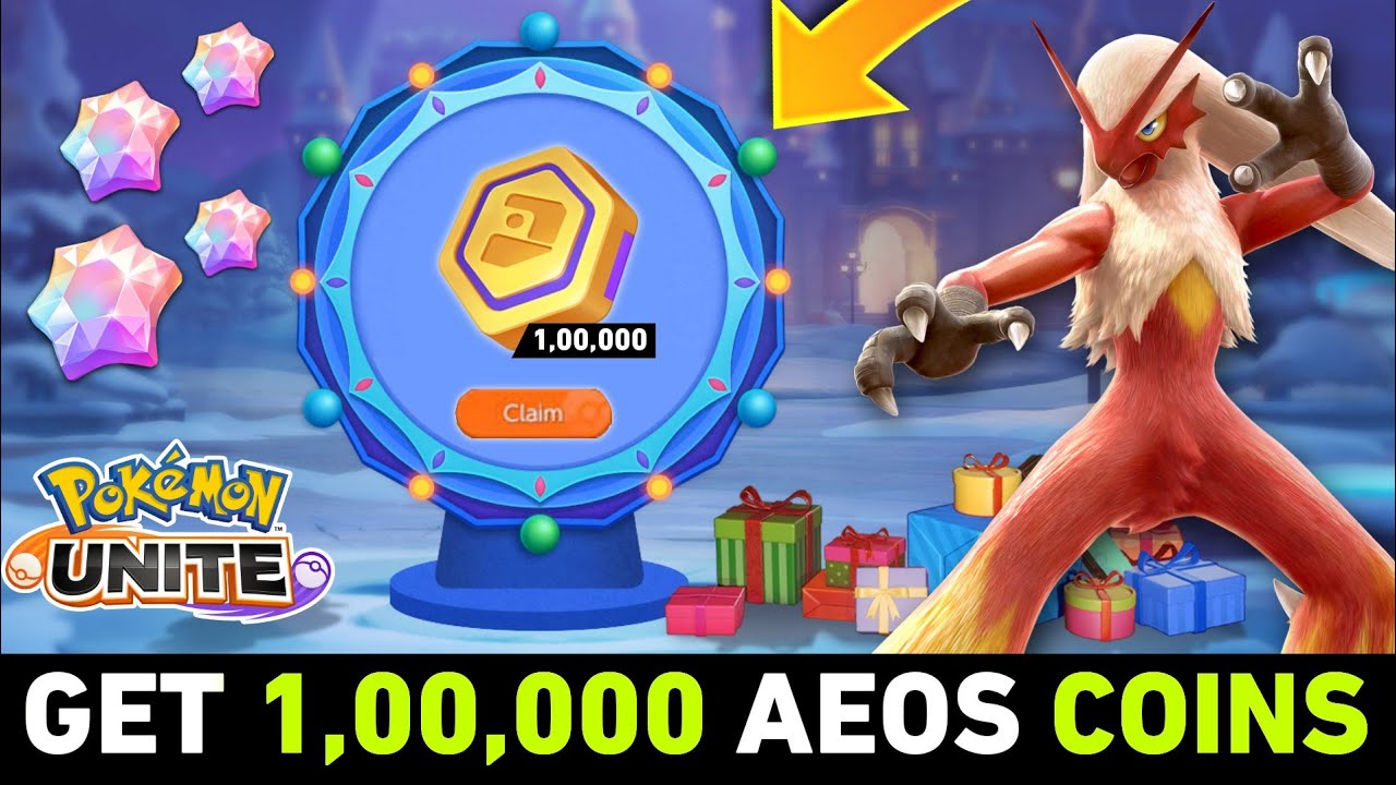 Get Upto 1,00,000 Free Aeos Coins in Pokemon Unite | New Year Lucky ...