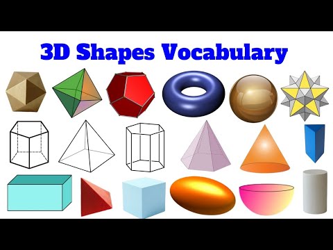 3D shape's vocabulary | 3D shape's name in English with pictures ...