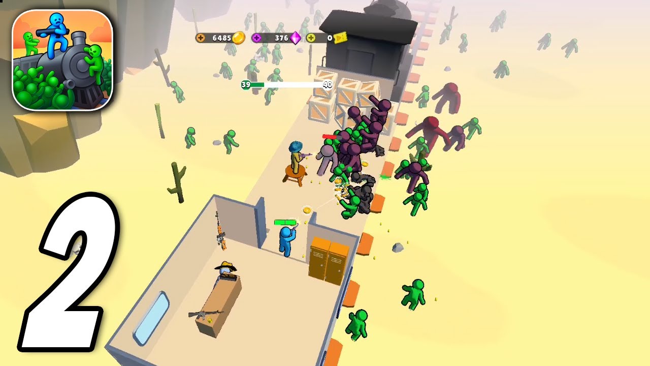 Train Defense Zombie Survival Gameplay Walkthrough Part 2 Levels 21-40 ...