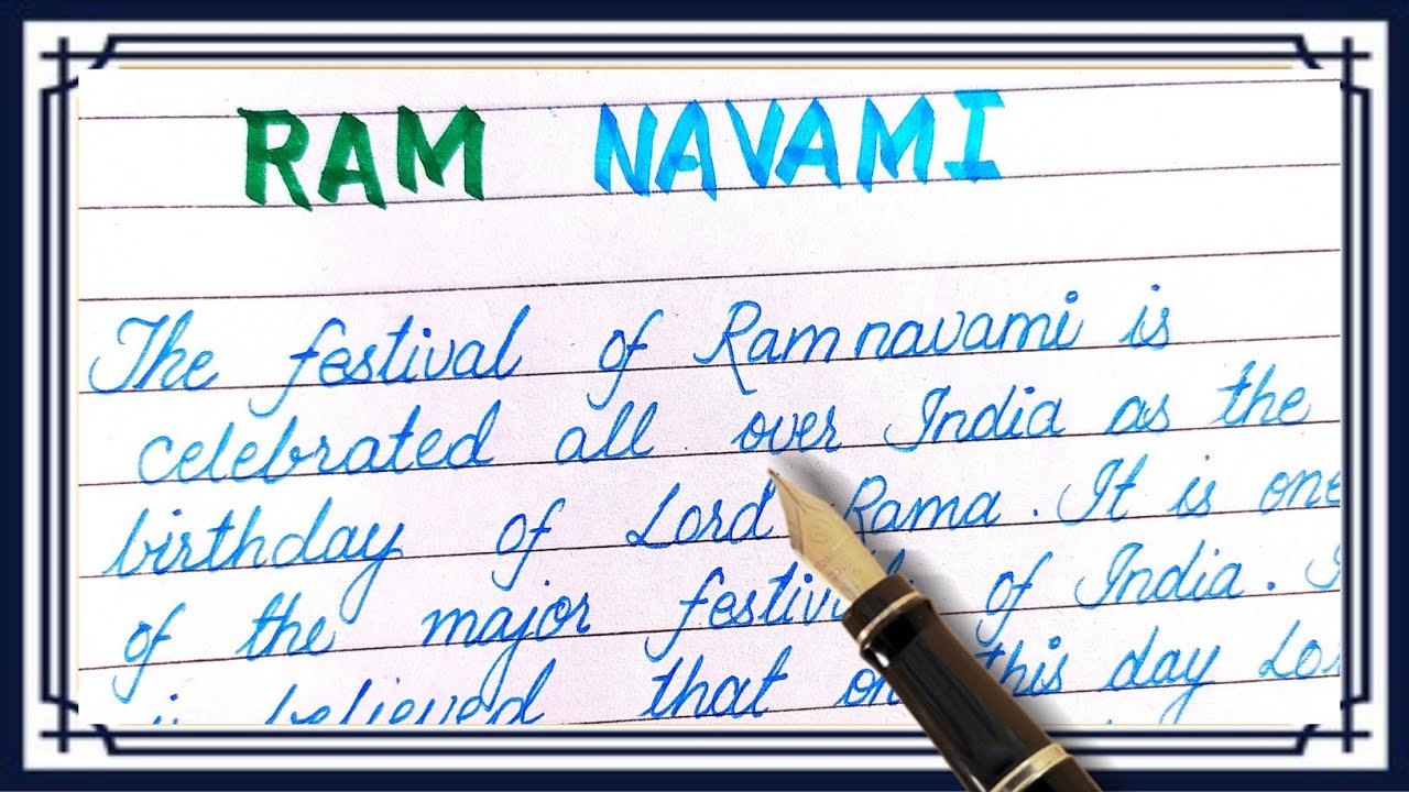 Write essay on ram navami in english | Short essay on ramnavami ...