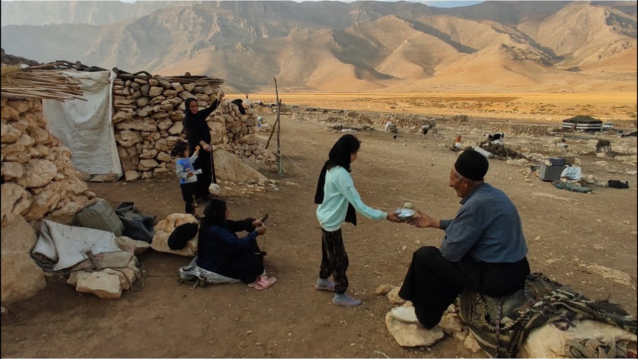 Nomadic family and the grandfather: nomadic lifestyle in Iran - YouTube