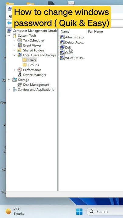 How to change windows password (Quick & Easy )#windowspassword # ...