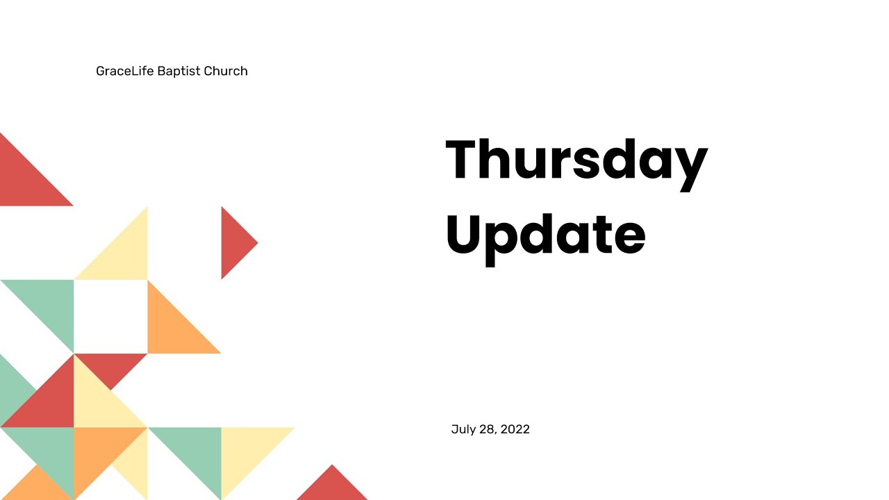 Thursday Update 07 27 22 - YouTube