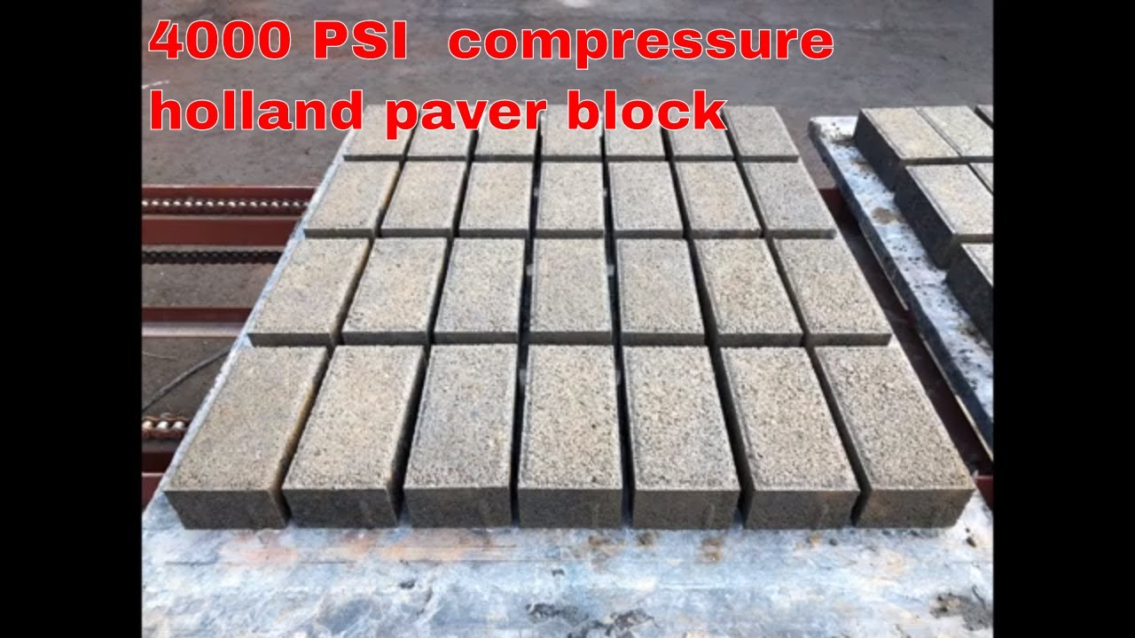 Up to 4000 PSI fully automatic hydraulic paver interlock brick machine ...